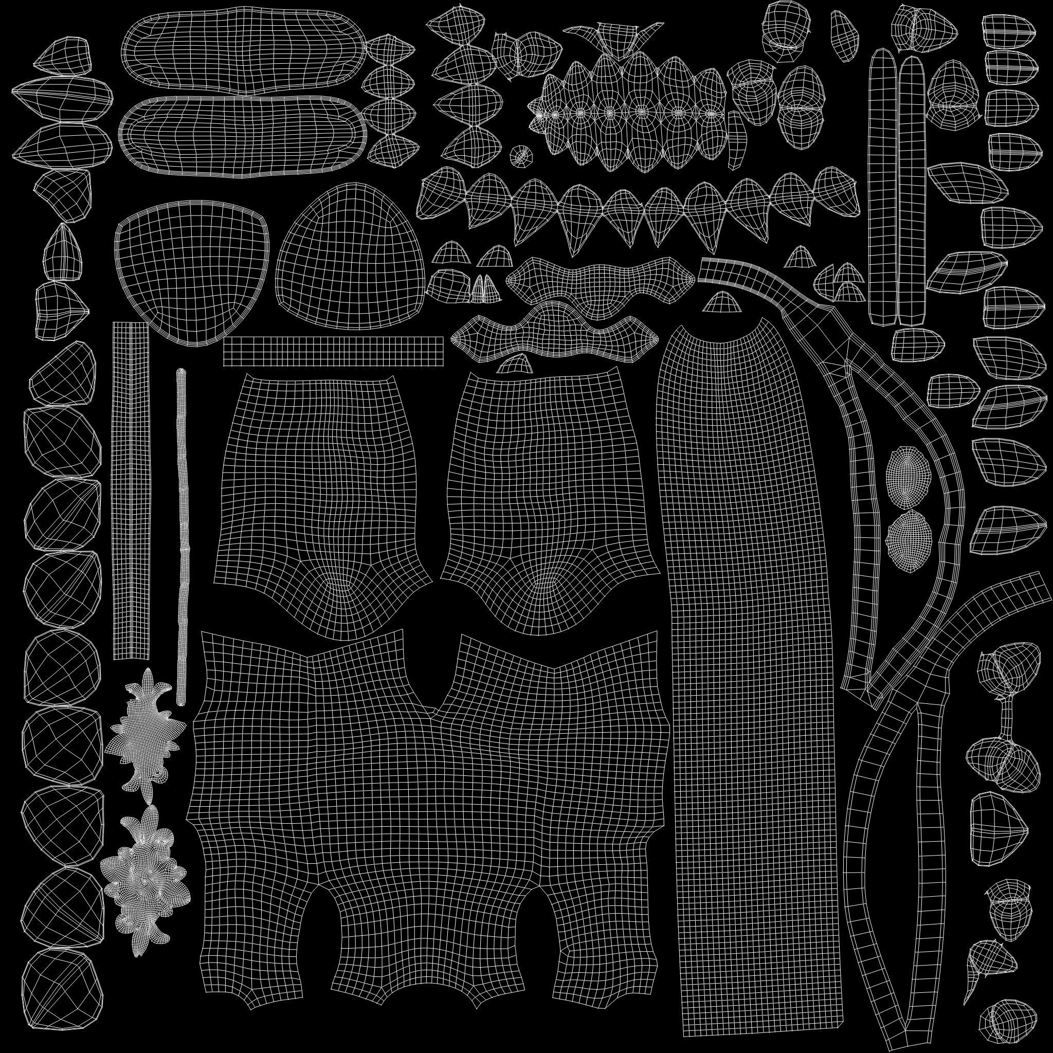 3D model Medieval Swords Master Crimson Top and Cloak VR / AR / low ...