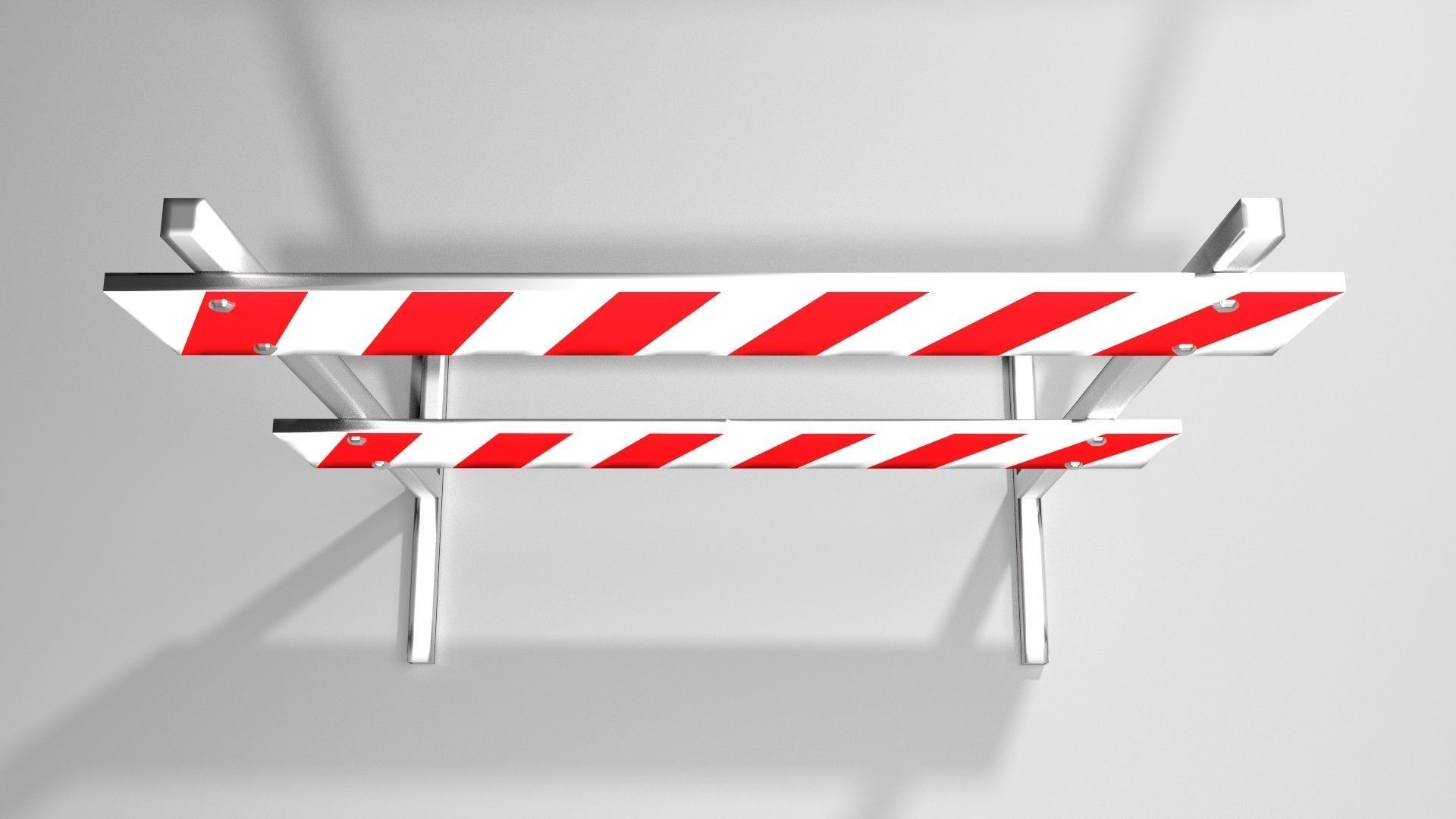 Traffic Barricade - Upright Type II 3D model | CGTrader