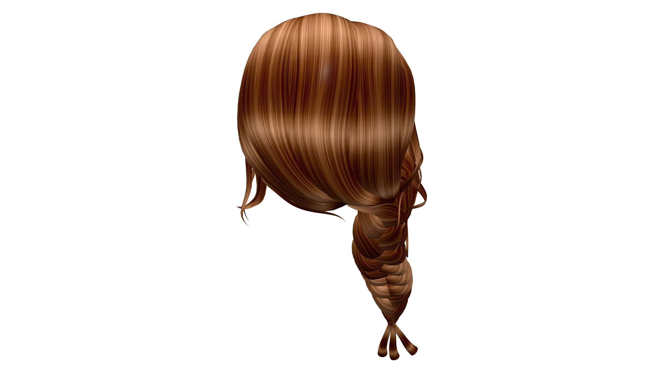 3D model Braided Sweetheart Hair VR / AR / low-poly | CGTrader