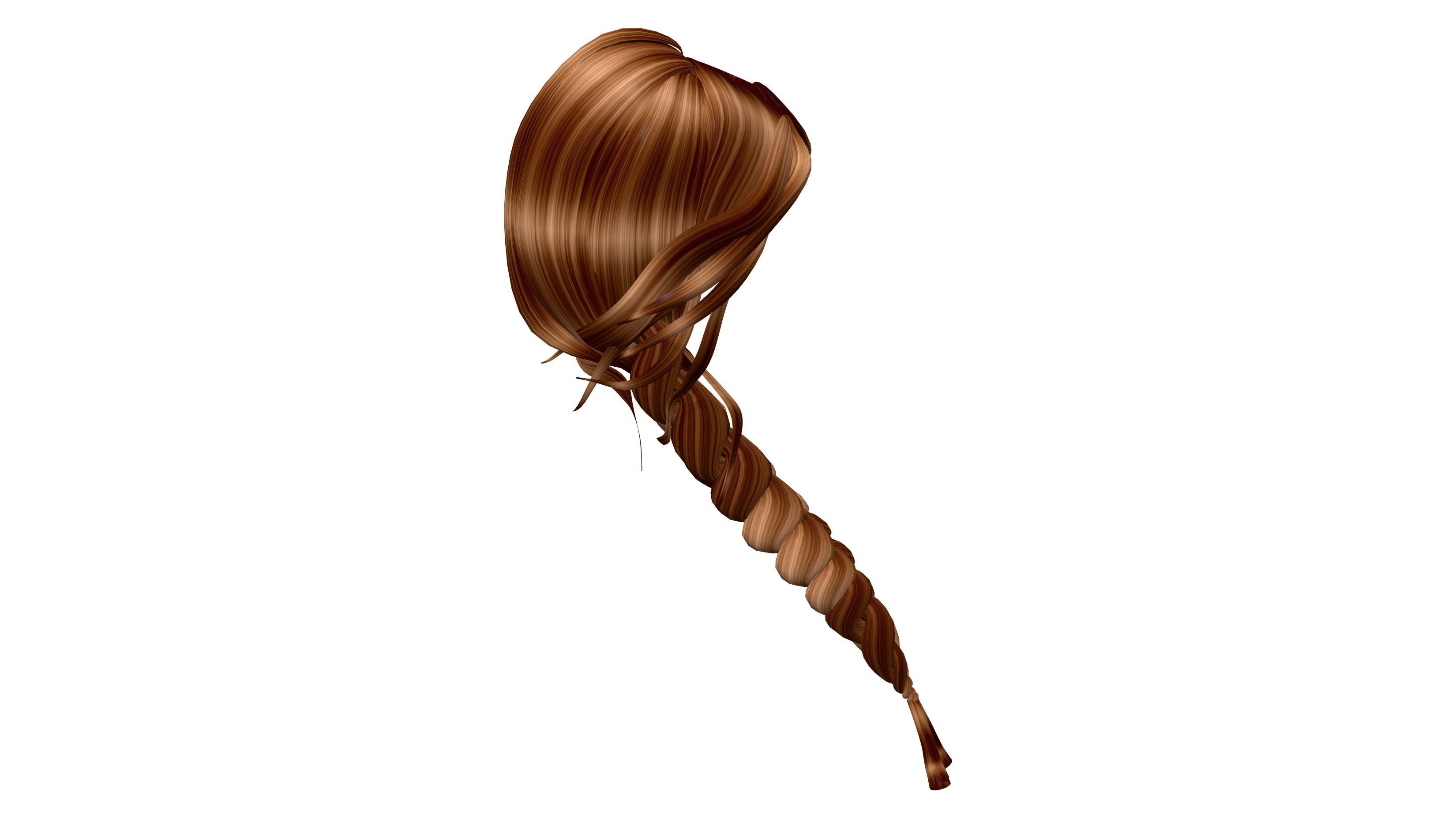 3D model Braided Sweetheart Hair VR / AR / low-poly | CGTrader