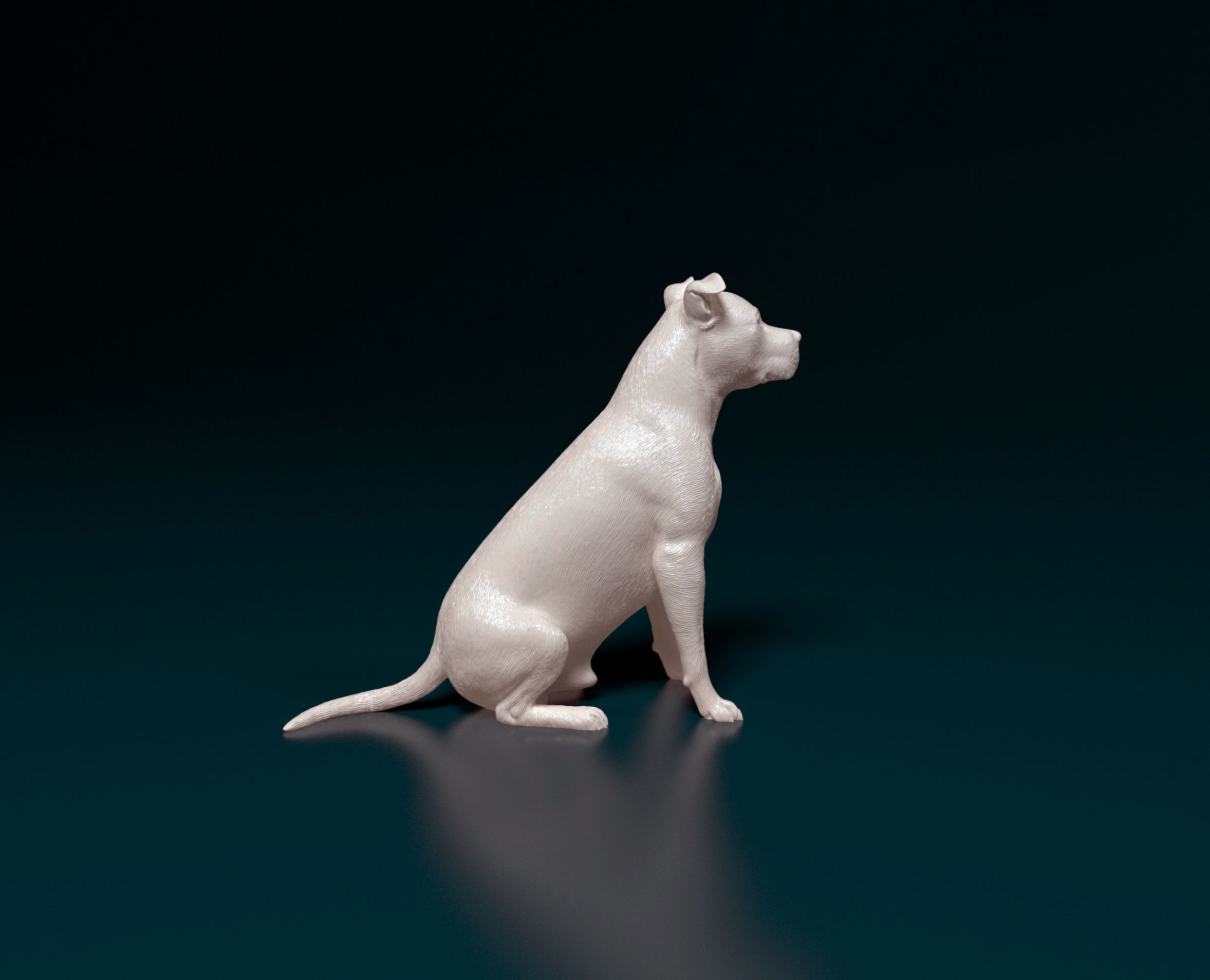 Staffordshire bull terrier 6 3D model 3D printable | CGTrader