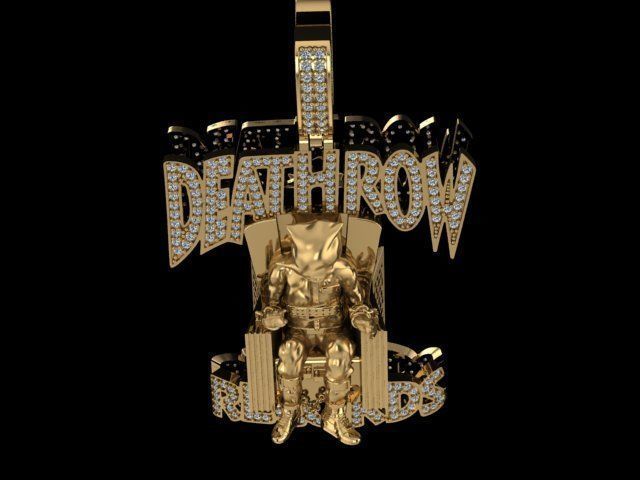 Death row records pendant 3D model 3D printable | CGTrader