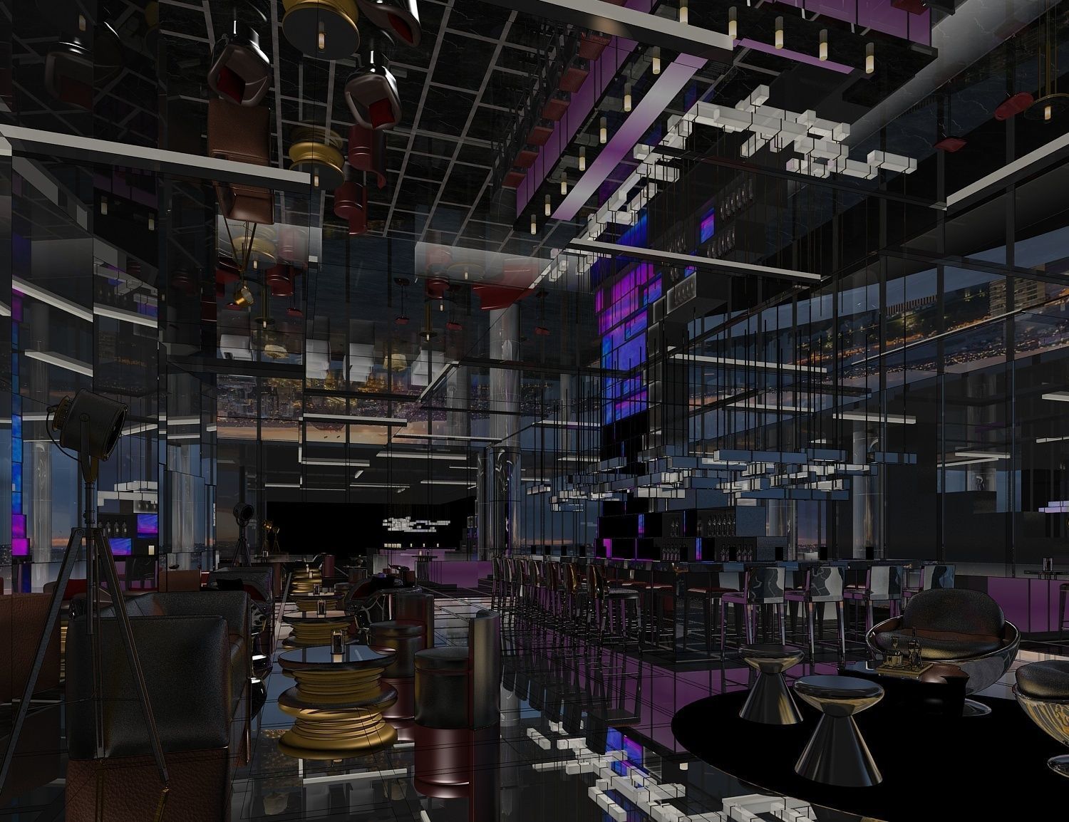 club bar 3D model | CGTrader