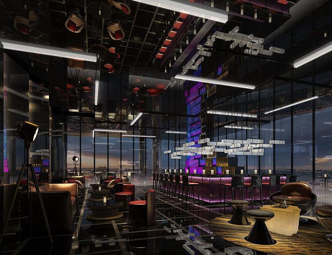 club bar 3D model | CGTrader