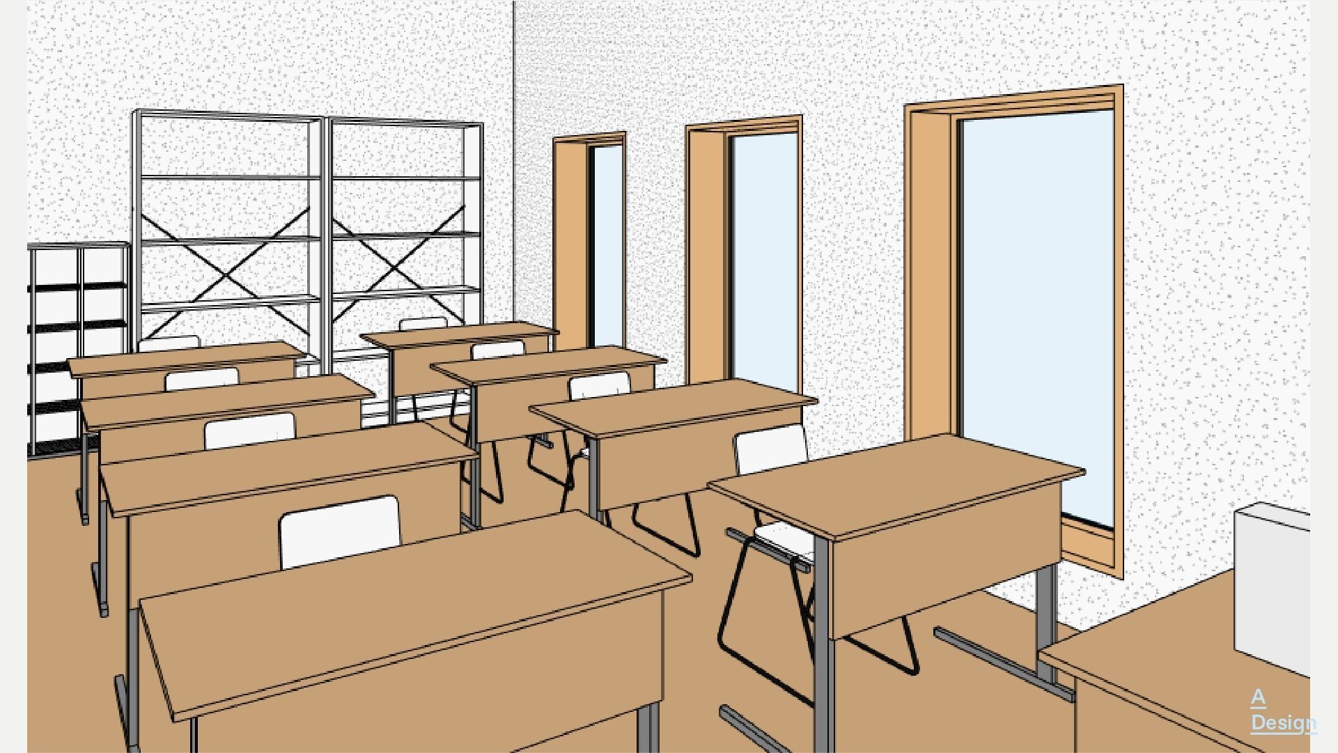 The audience or classroom - Revit 3D model | CGTrader