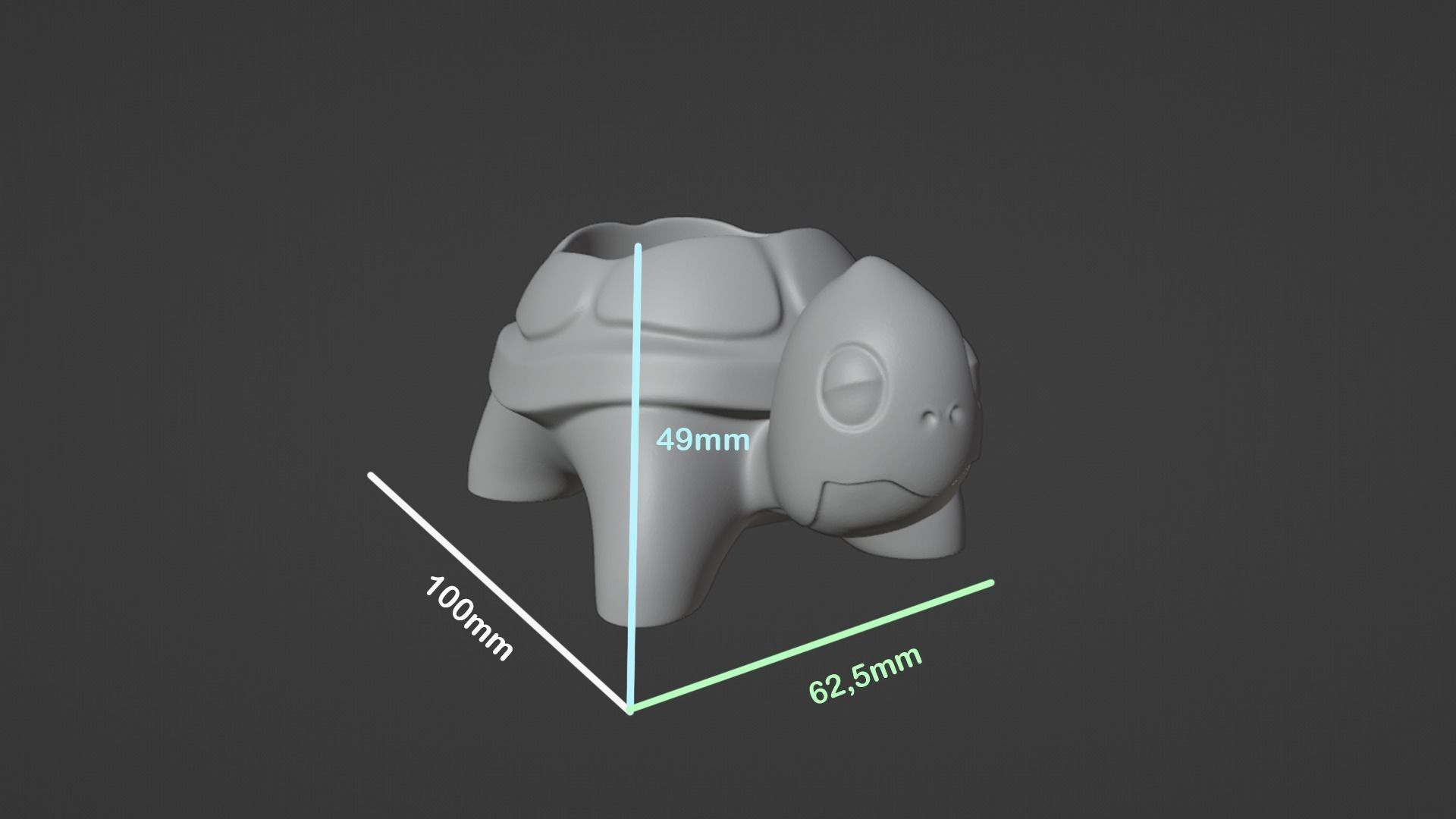 Turtle Back Vase - Cute Plant Pot - STL Printable 3D model 3D printable ...