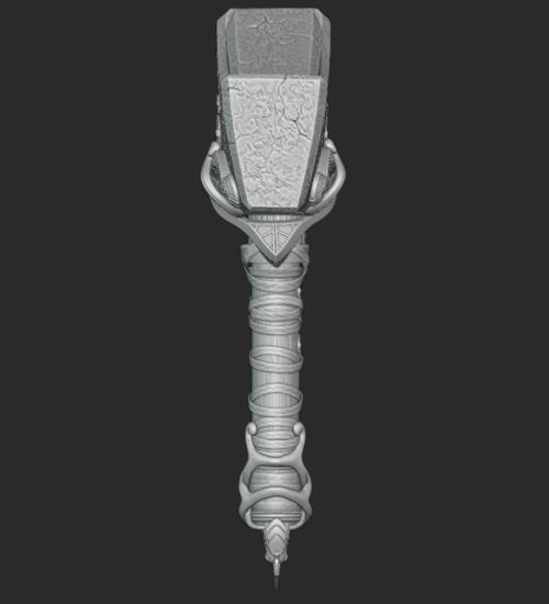 Mjolnir God of War 3D model 3D printable | CGTrader