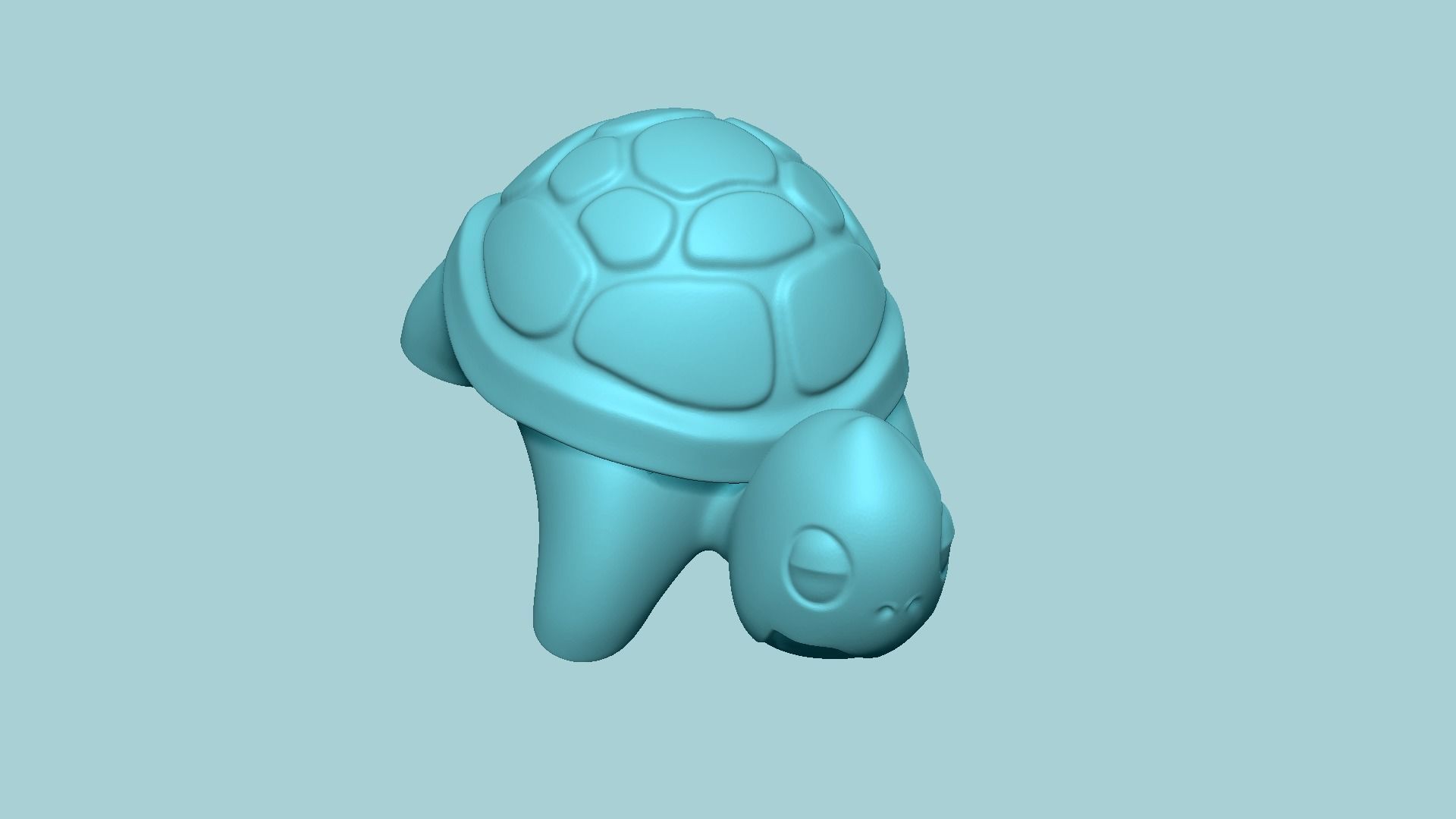 Cute Turtle Miniature - STL Printable 3D model 3D printable | CGTrader