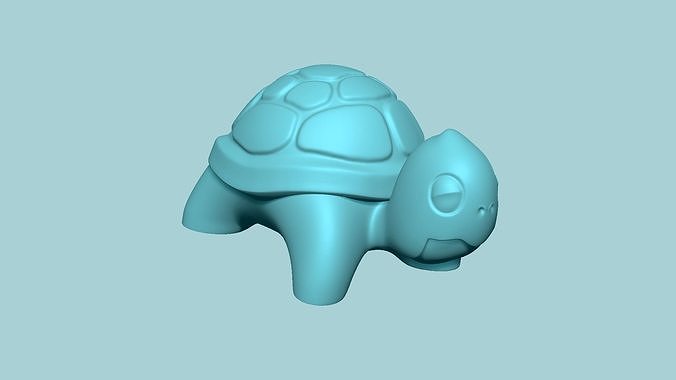 Cute Turtle Miniature - STL Printable 3D model 3D printable | CGTrader