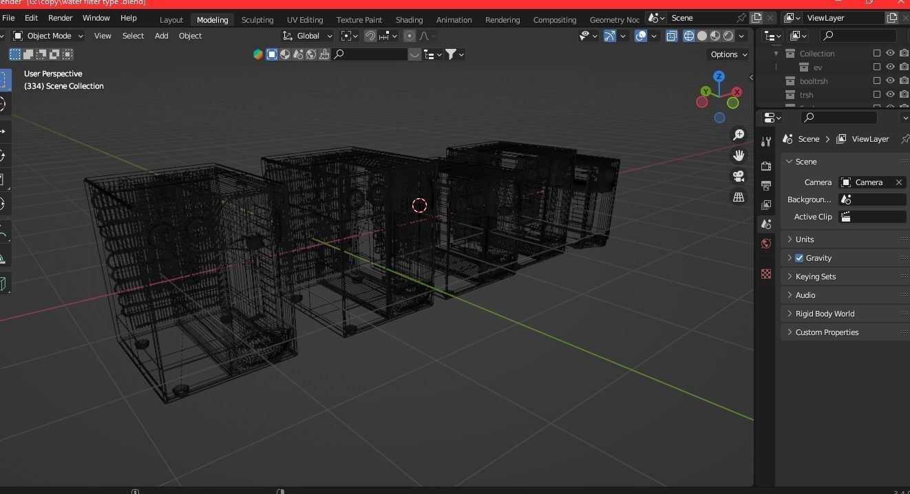 Water filter product animation Blender with 3d models 3D model animated ...