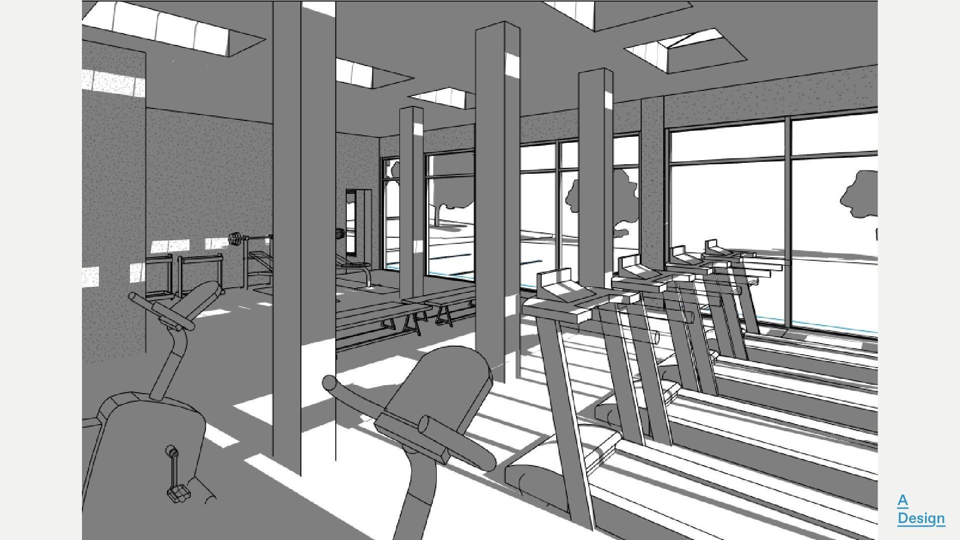 GYM - Revit 3D model | CGTrader