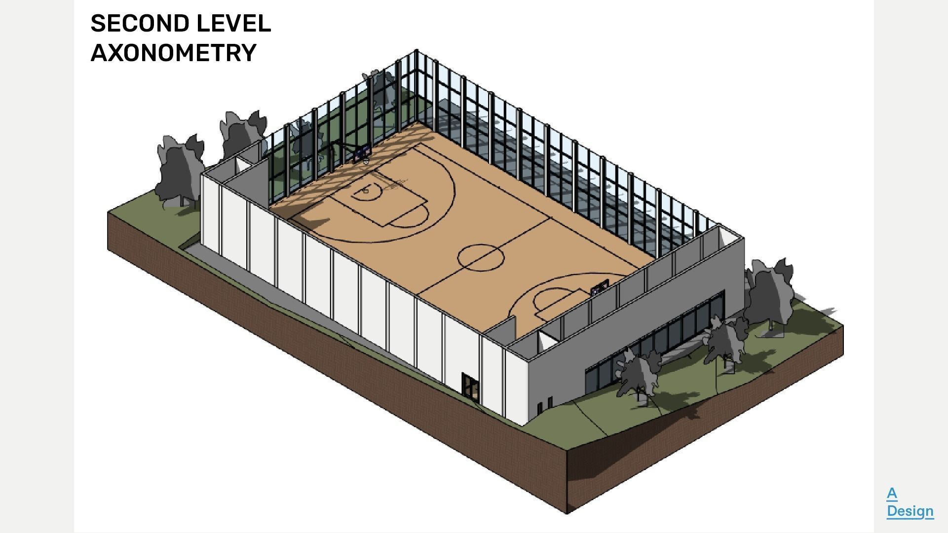Indoor sports hall - Revit 3D model | CGTrader