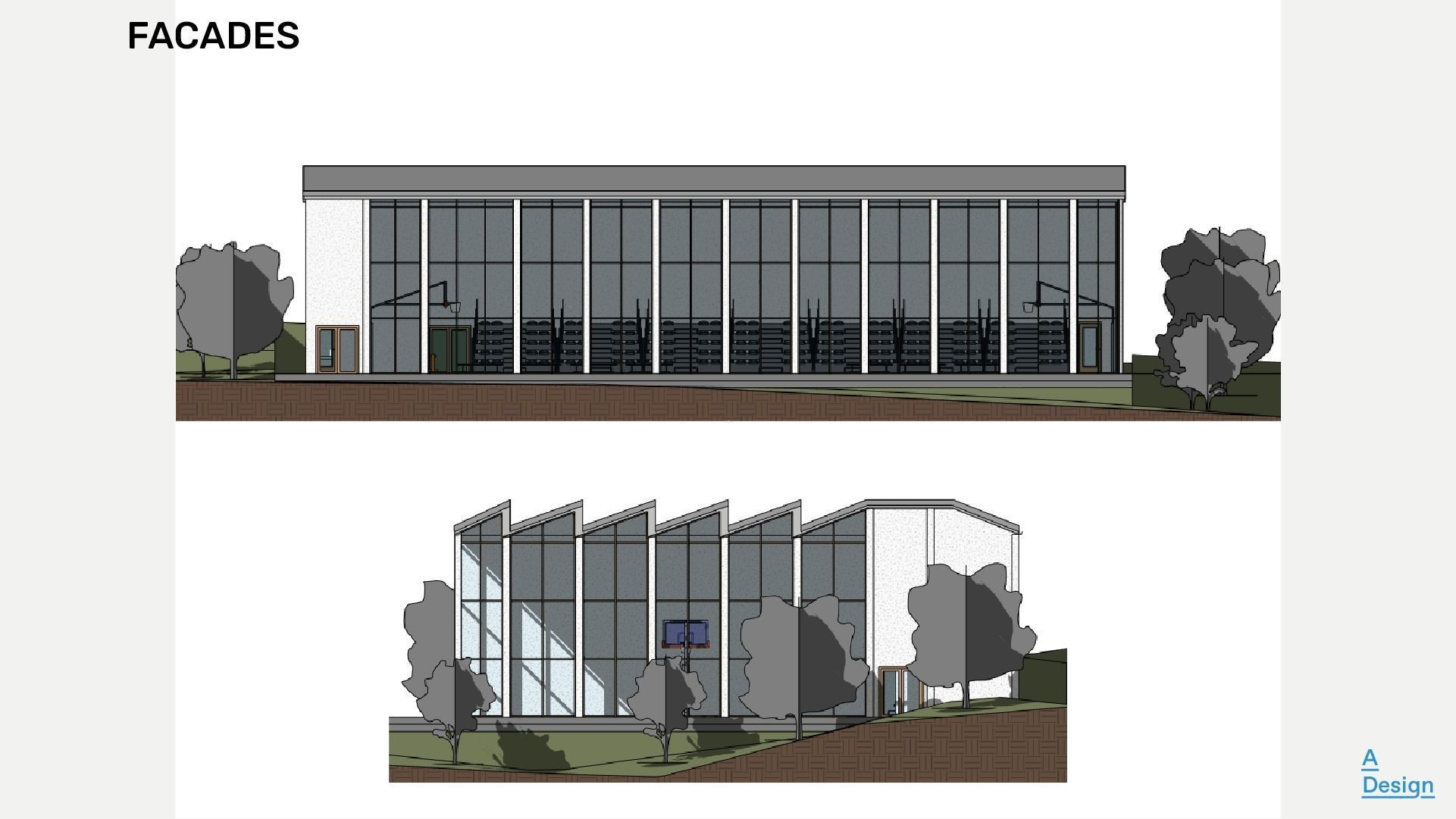 Indoor sports hall - Revit 3D model | CGTrader