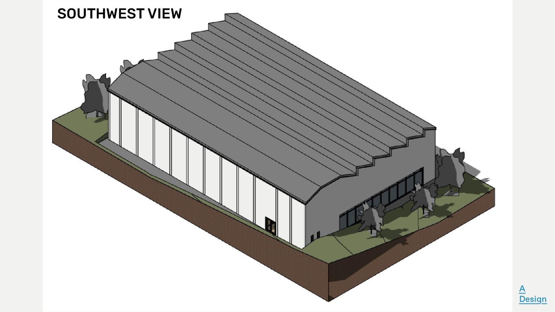 Indoor sports hall - Revit 3D model | CGTrader
