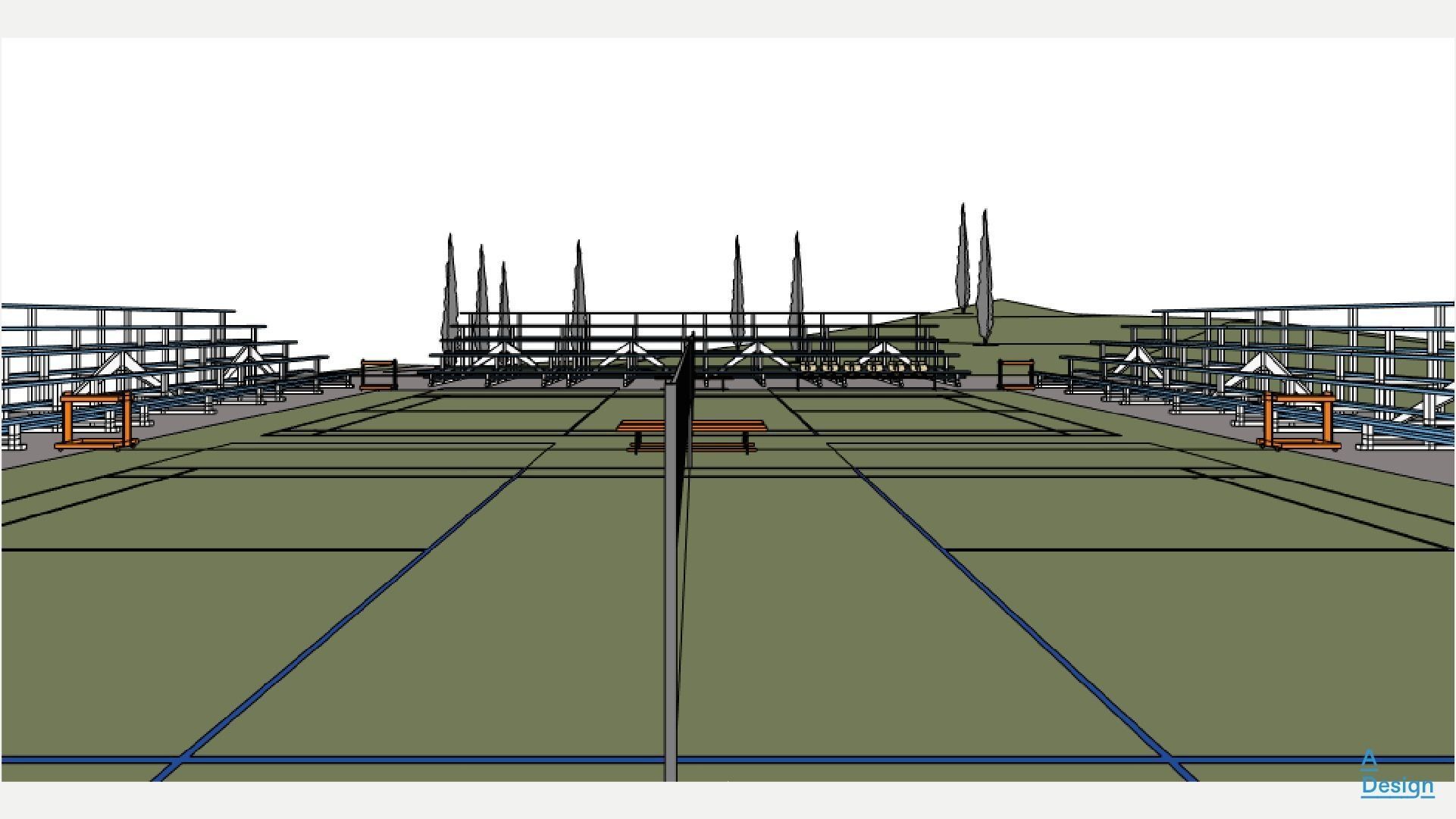 Outdoor sports ground - Revit 3D model | CGTrader