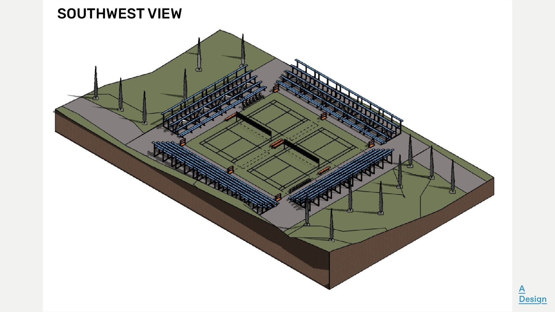 Outdoor sports ground - Revit 3D model | CGTrader