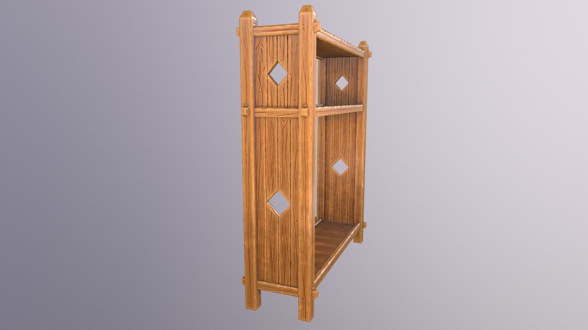 3D model Stylized medieval rack VR / AR / low-poly | CGTrader