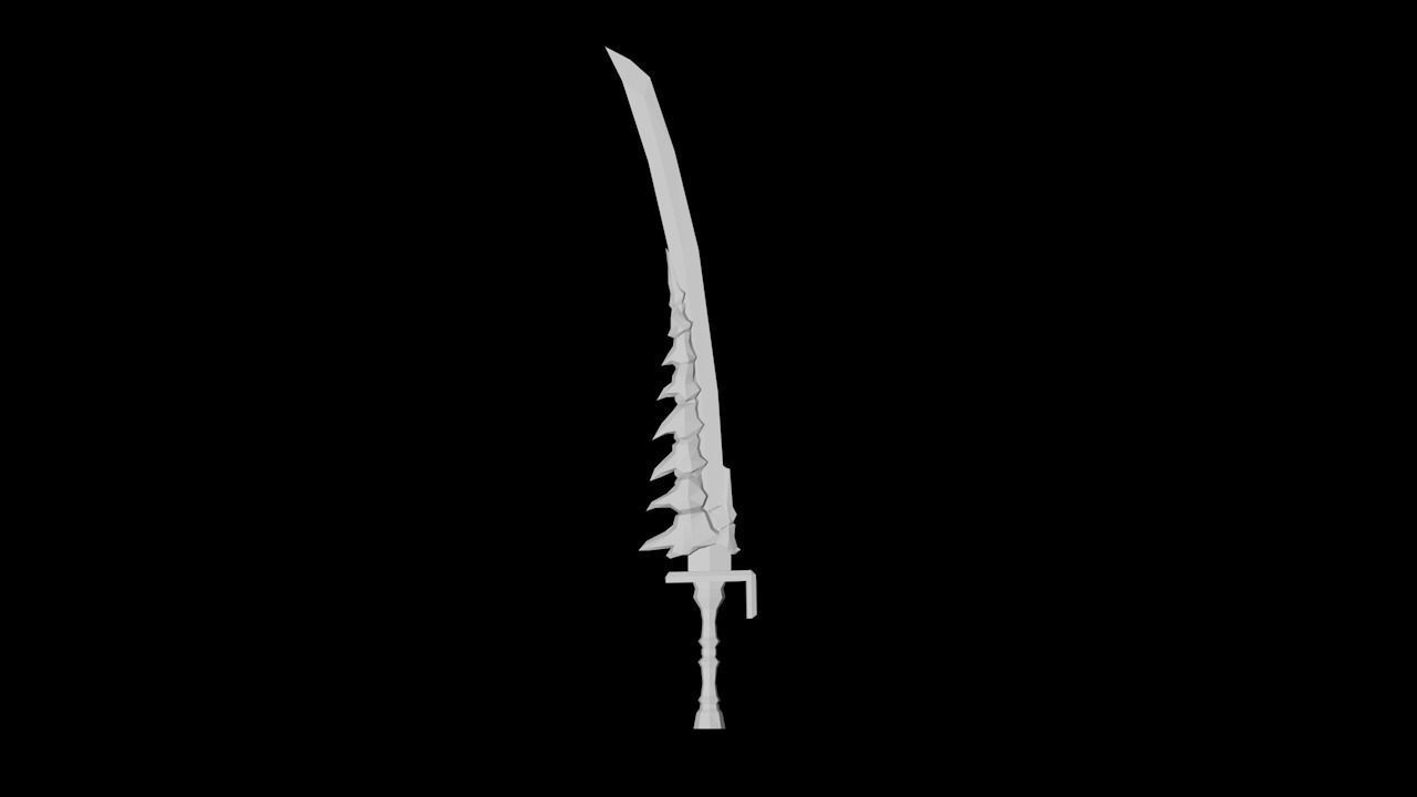 3D model Volcano King Long Sword VR / AR / low-poly | CGTrader