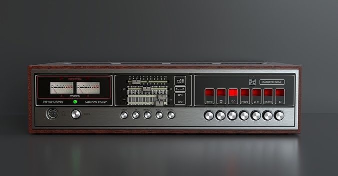 Rare HI FI Amplifier 3D model | CGTrader