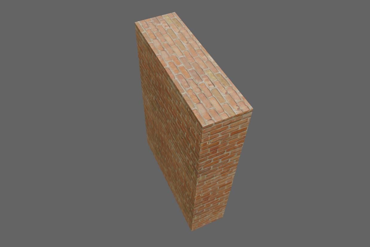 3D model Brick Wall - Normal Map Texture - Muro VR / AR / low-poly | CGTrader