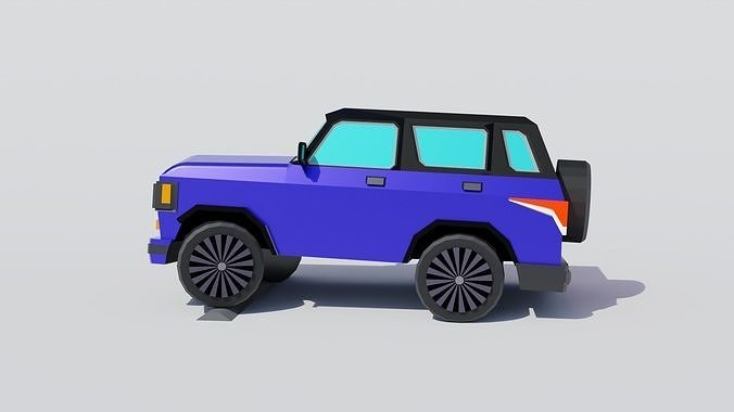 Low Poly Off-Road SUV Vehicle 3D model | CGTrader