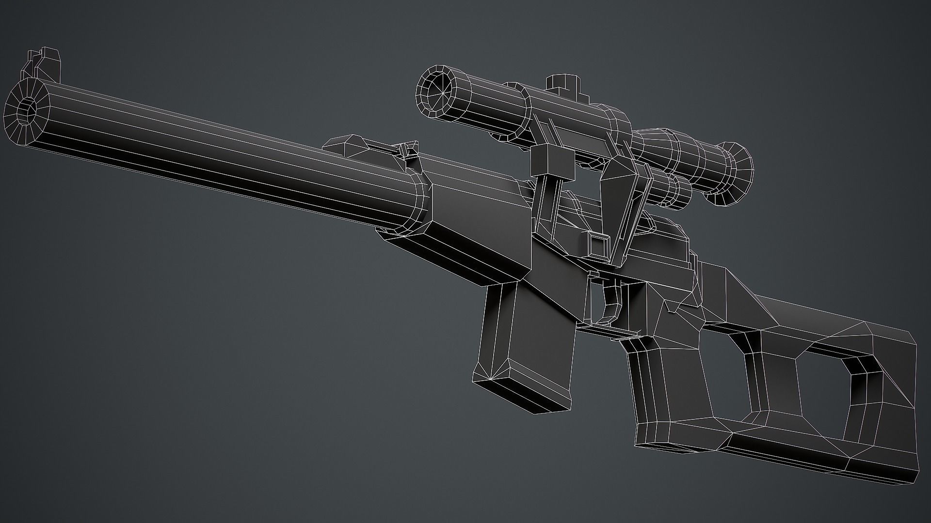 3D model VSS Vintorez Sniper Rifle - Low Poly Game Ready VR / AR / low ...