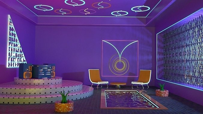 3D model Room Party VR / AR / low-poly | CGTrader