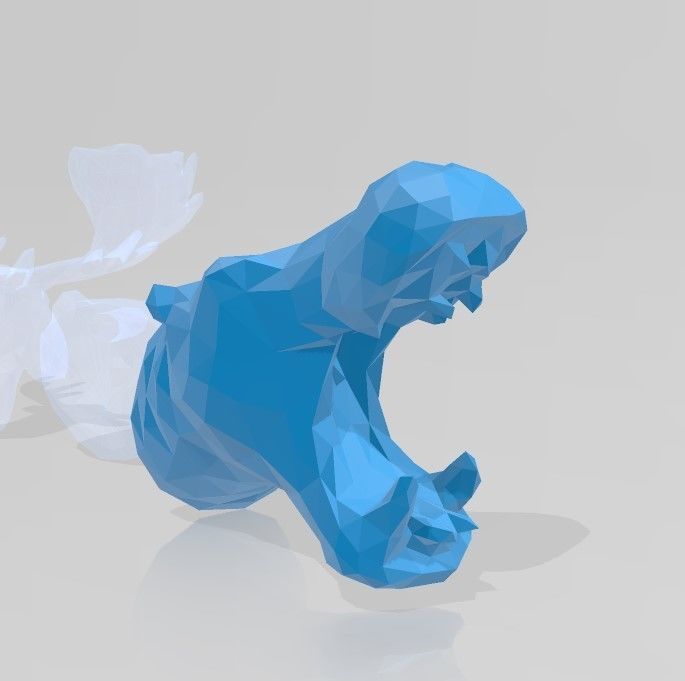 Geometric Animal Head 4 Pack 3D model 3D printable | CGTrader