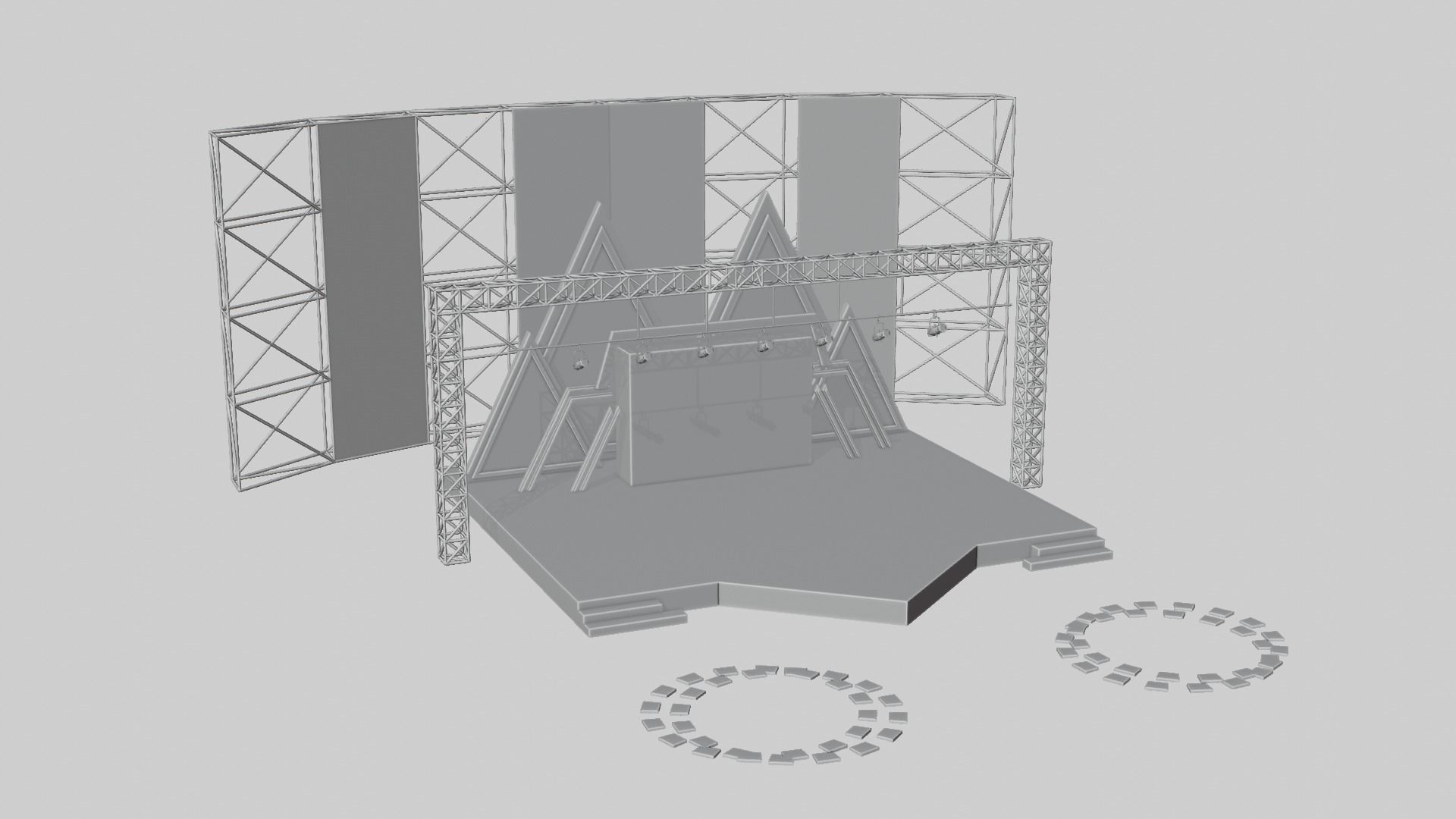Event Concert Stage Design 3D model | CGTrader