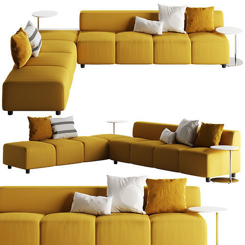 Coalesse Await Lounge System 3D model | CGTrader