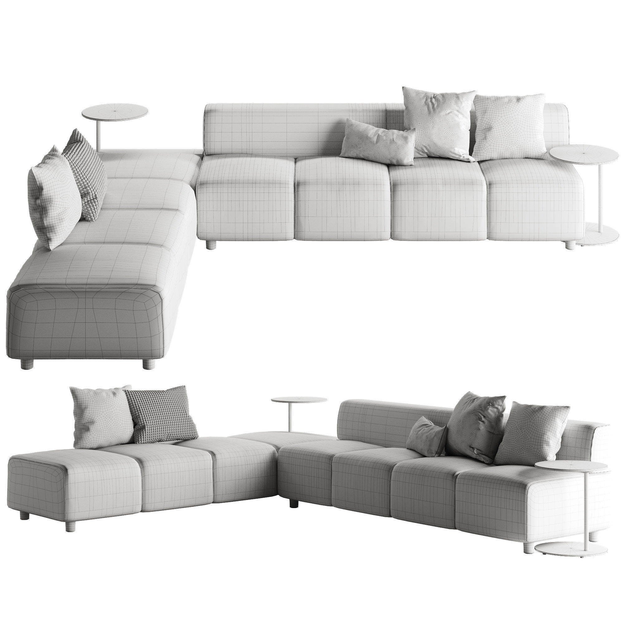 Coalesse Await Lounge System 3D model | CGTrader