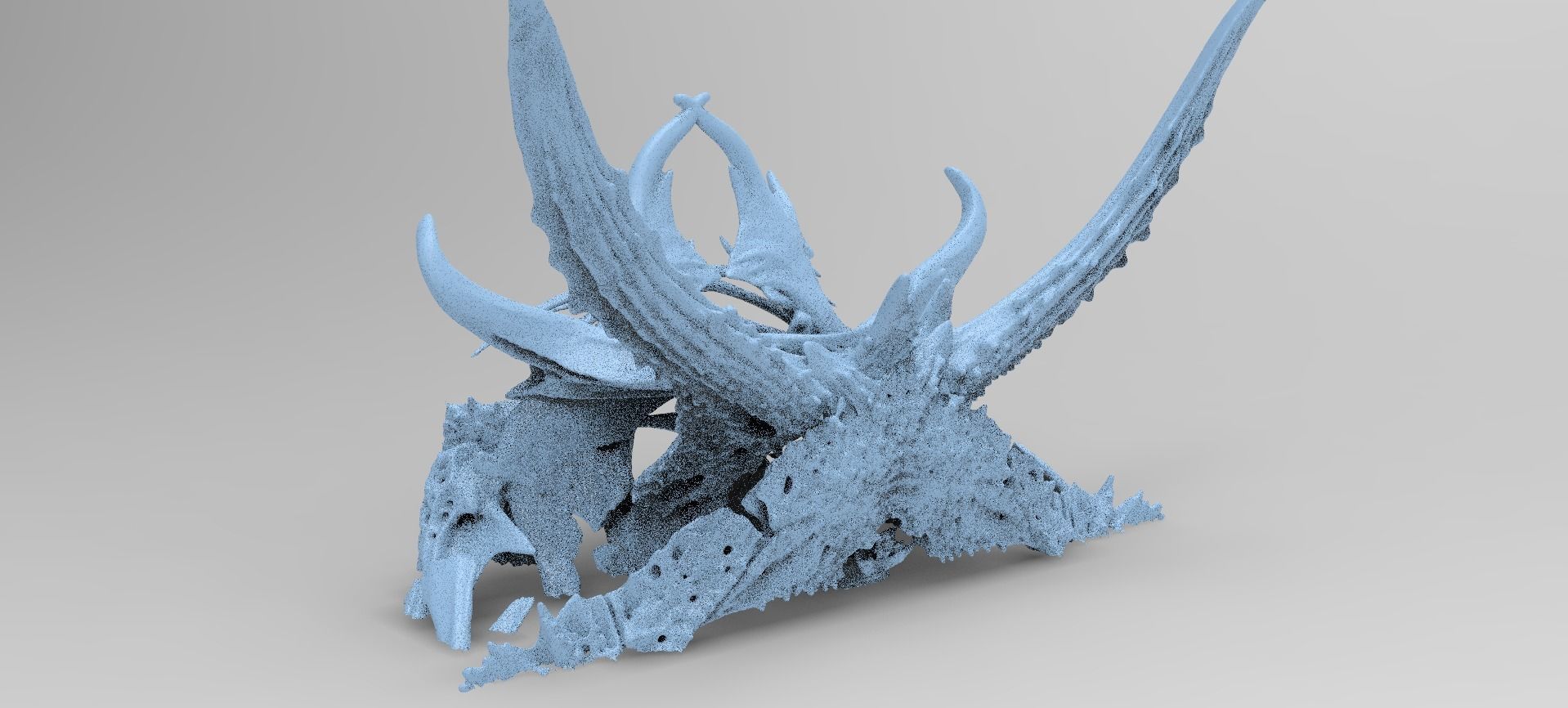 Alien Dragon God Bone Structure 12 3D model | CGTrader