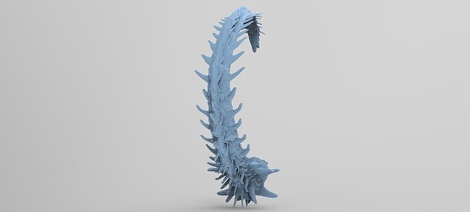 Alien Dragon Tail 2 3D model | CGTrader