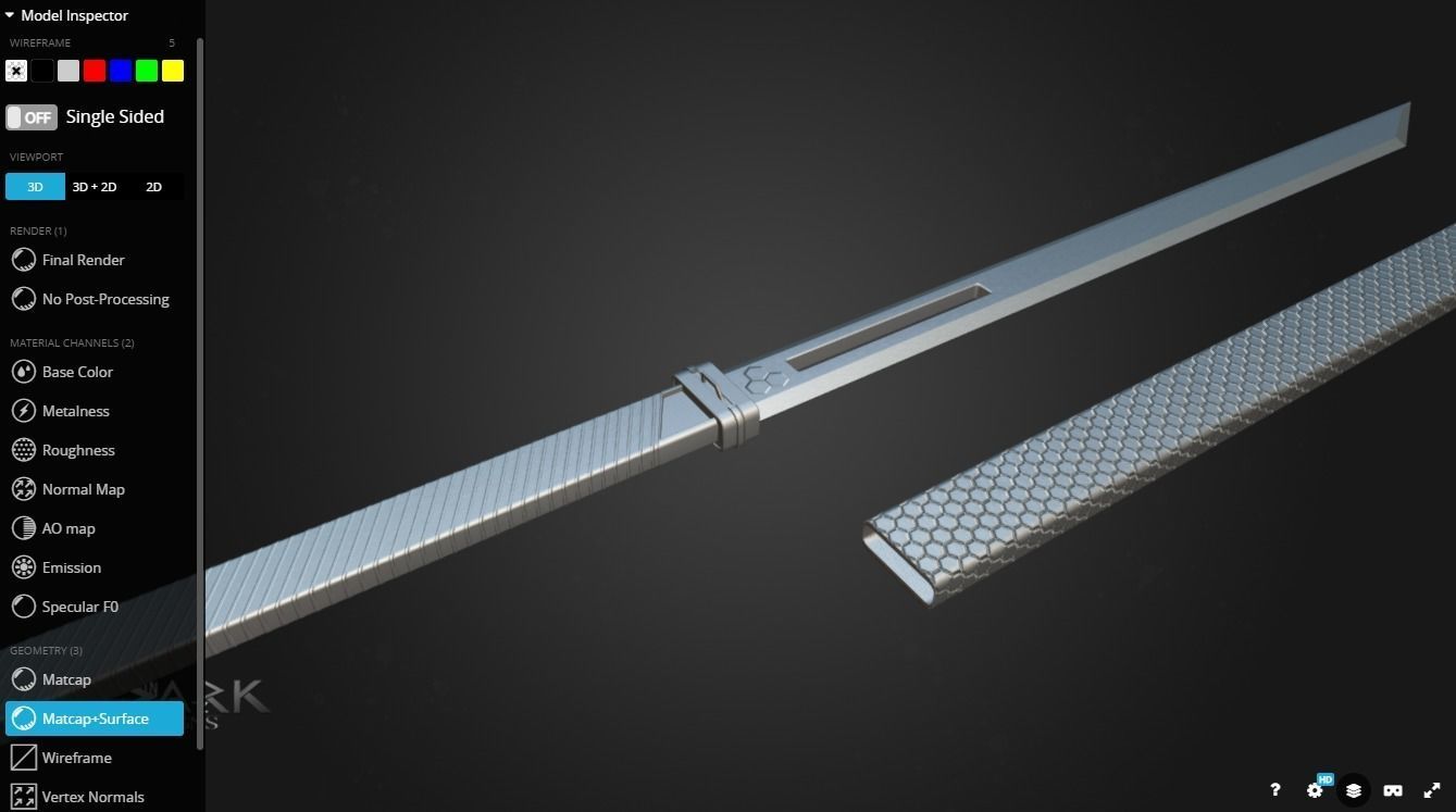 3D model Futuristic Sword VR / AR / low-poly | CGTrader