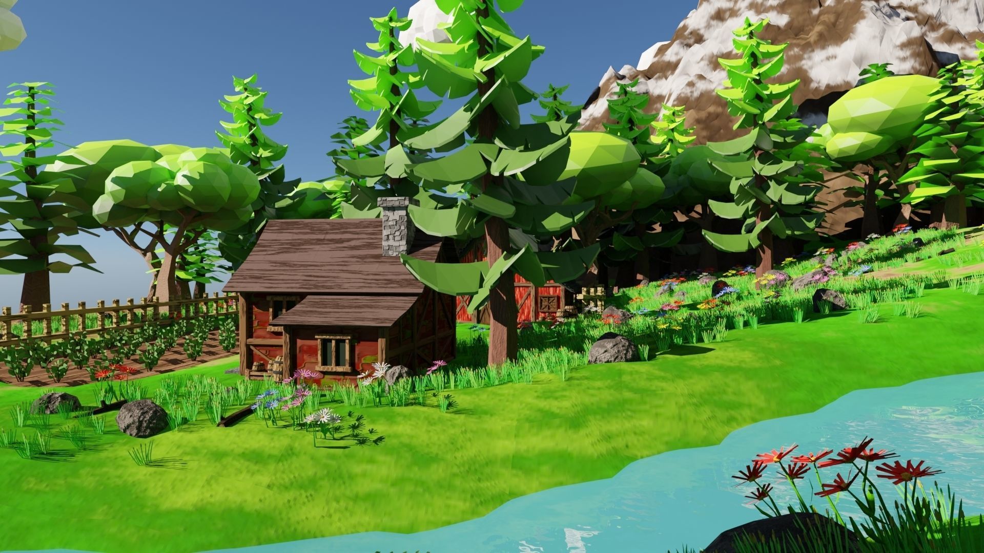 House Near Farm 3D model | CGTrader