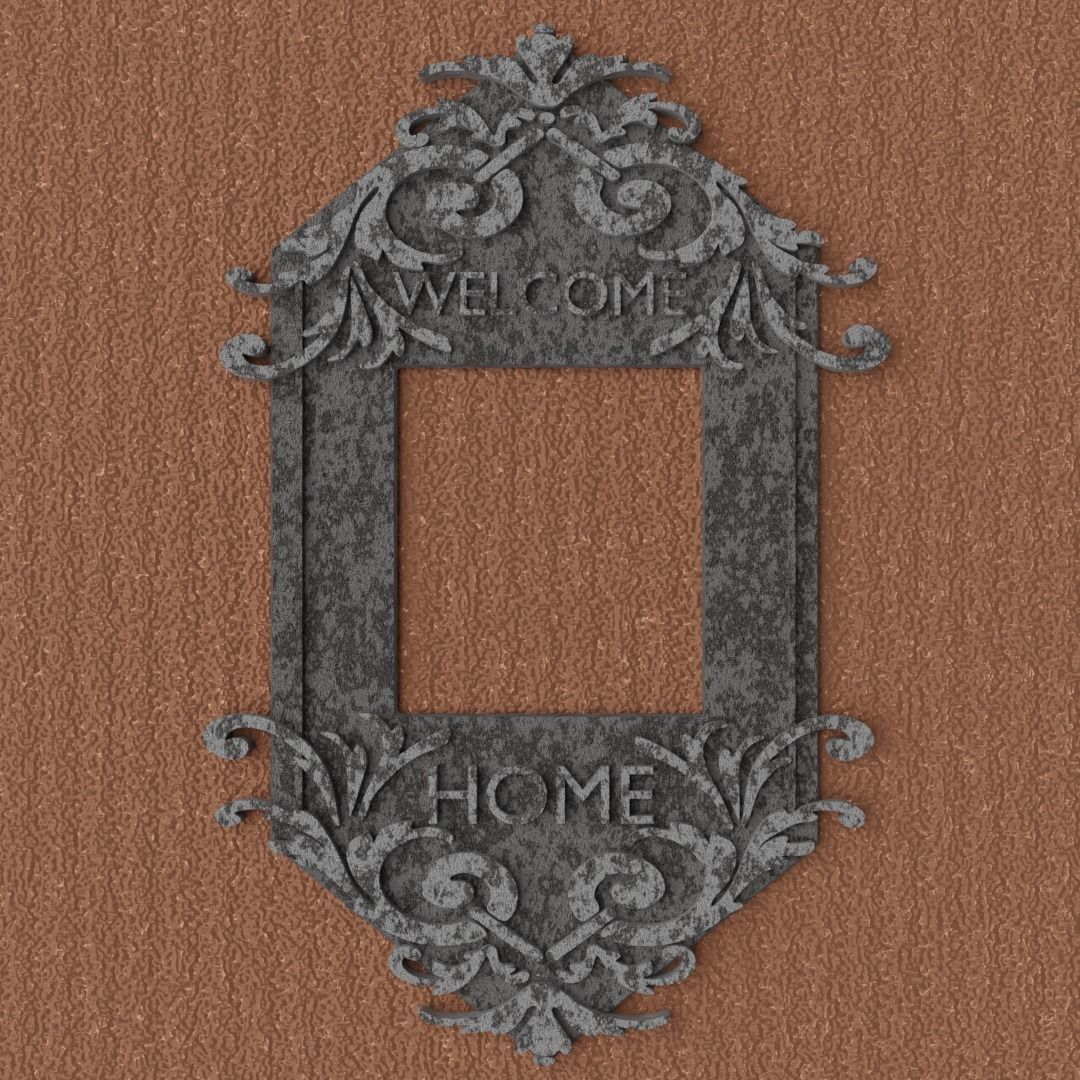 DOOR BELL FRAME 3D model 3D printable | CGTrader