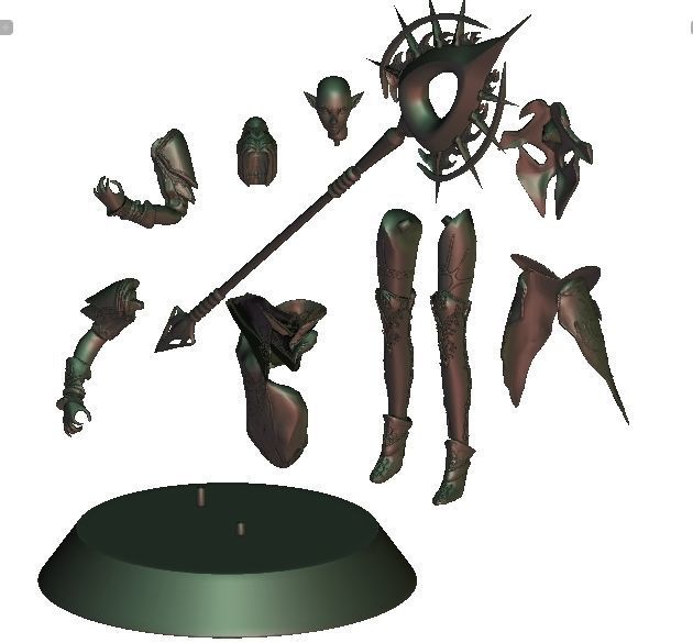 RISING FORCE ONLINE FIGURE - HOLY ALLIANCE 3D model 3D printable | CGTrader