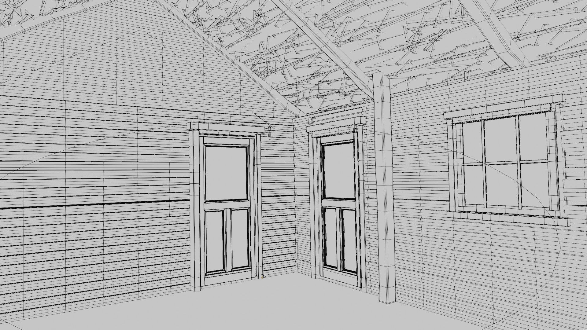 3D model cabin house model with pbr textures VR / AR / low-poly | CGTrader
