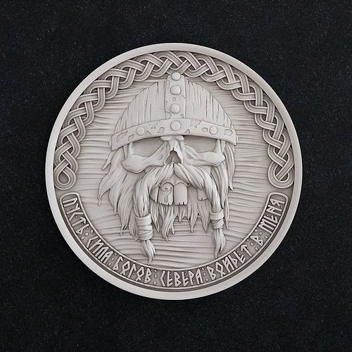 Coin Viking 3D model 3D printable | CGTrader