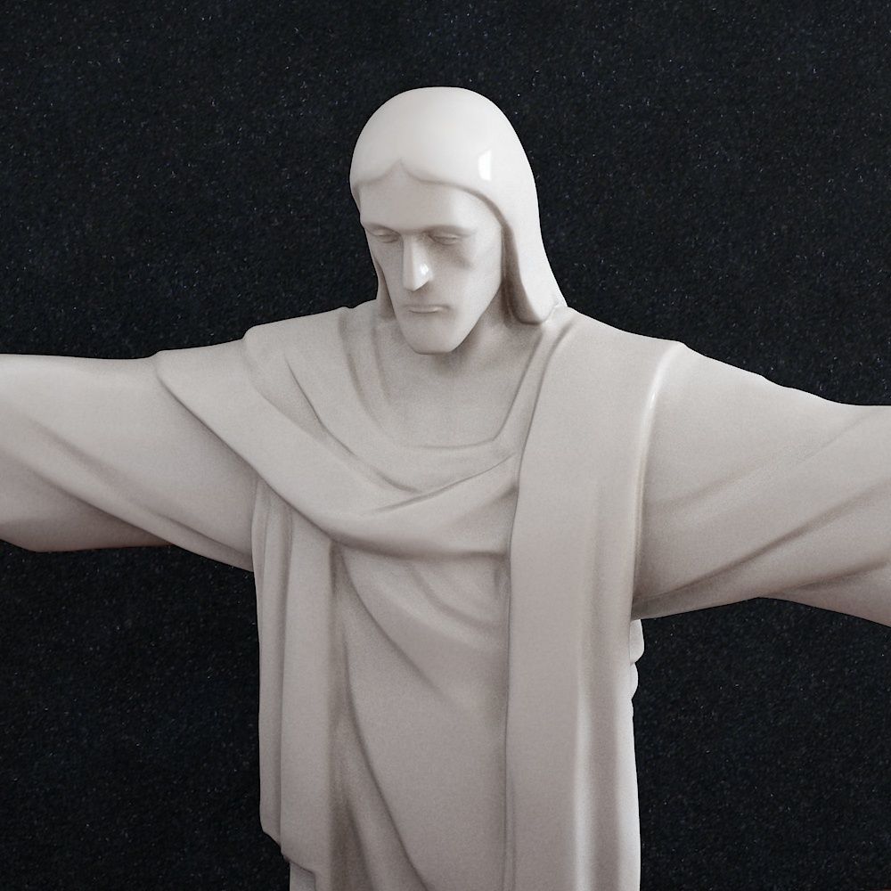 statue of Jesus Christ 3D model 3D printable | CGTrader