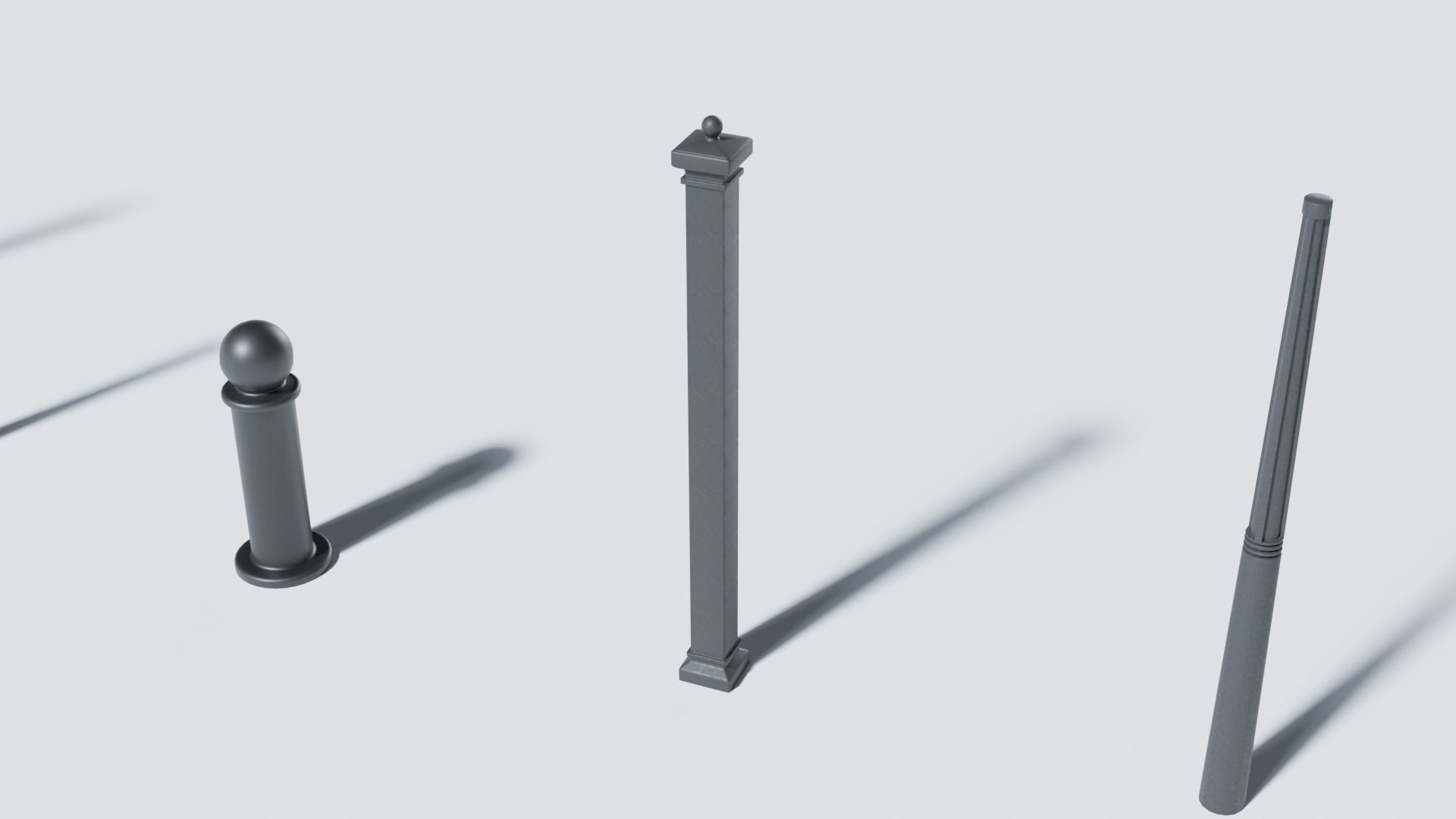 3d street poles 3d models pack free VR / AR / low-poly 3D model | CGTrader