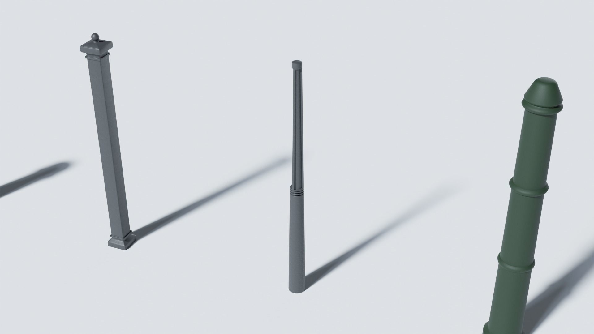 3d street poles 3d models pack free VR / AR / low-poly 3D model | CGTrader