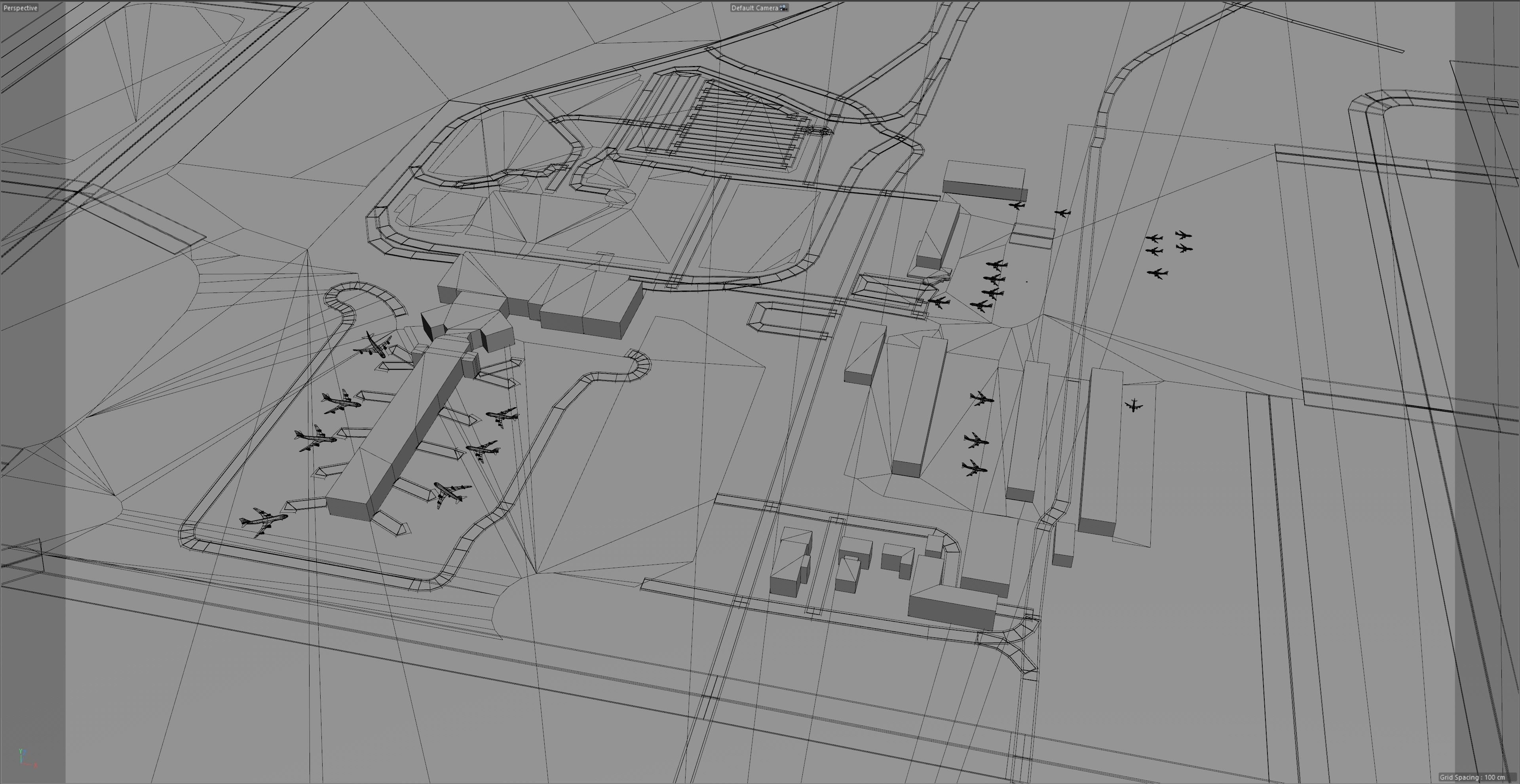 3D model Huntsville Airport 10km VR / AR / low-poly | CGTrader