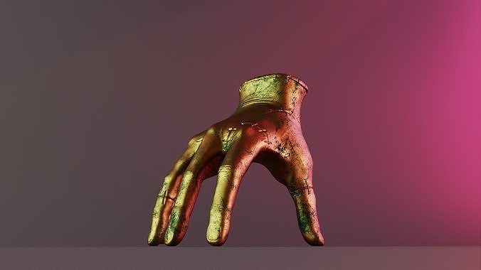 Wednesday hand thing from serial 3D model 3D printable | CGTrader