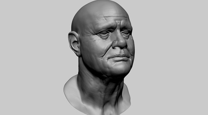 Male Head H 3D model | CGTrader