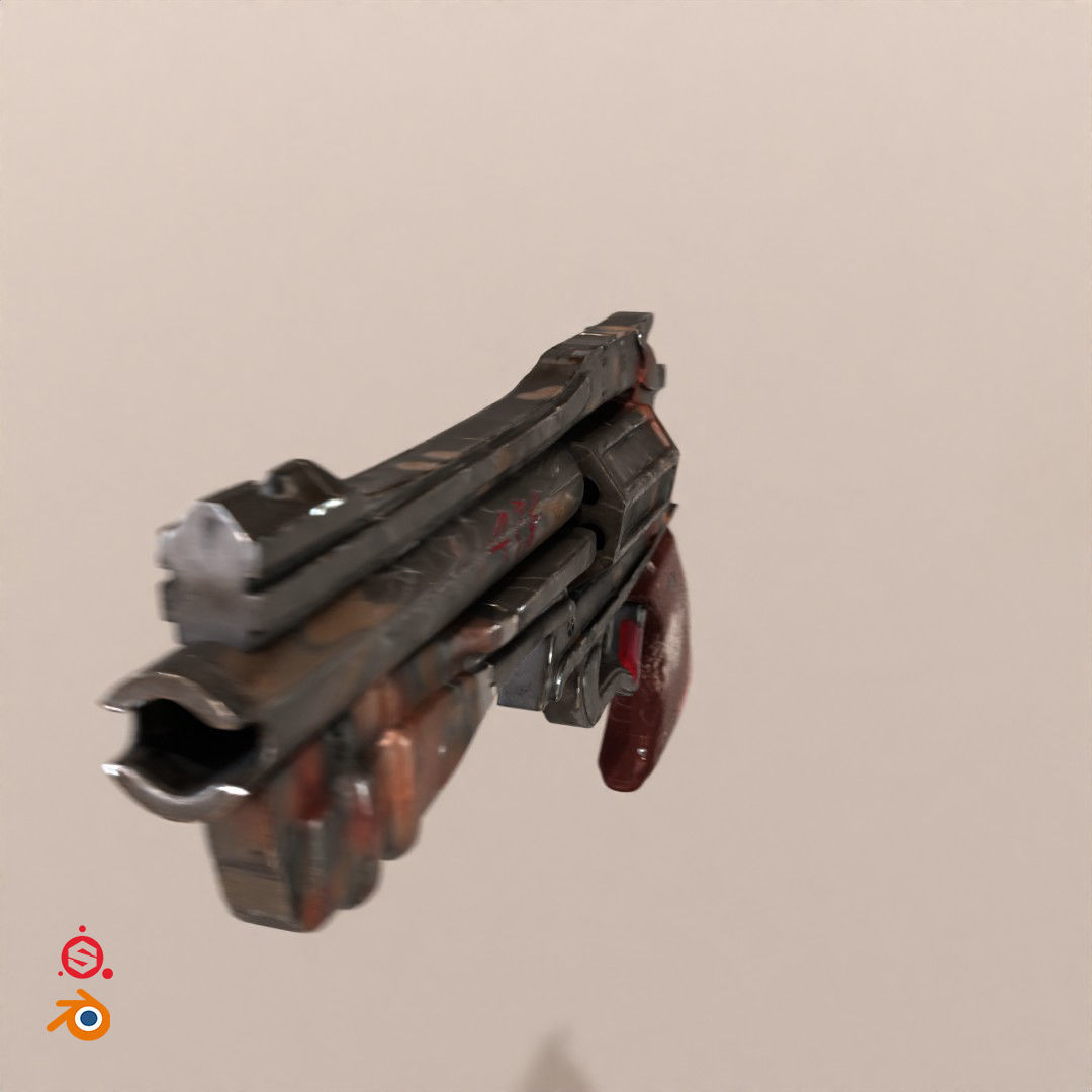 3D model M1-Revolver VR / AR / low-poly | CGTrader