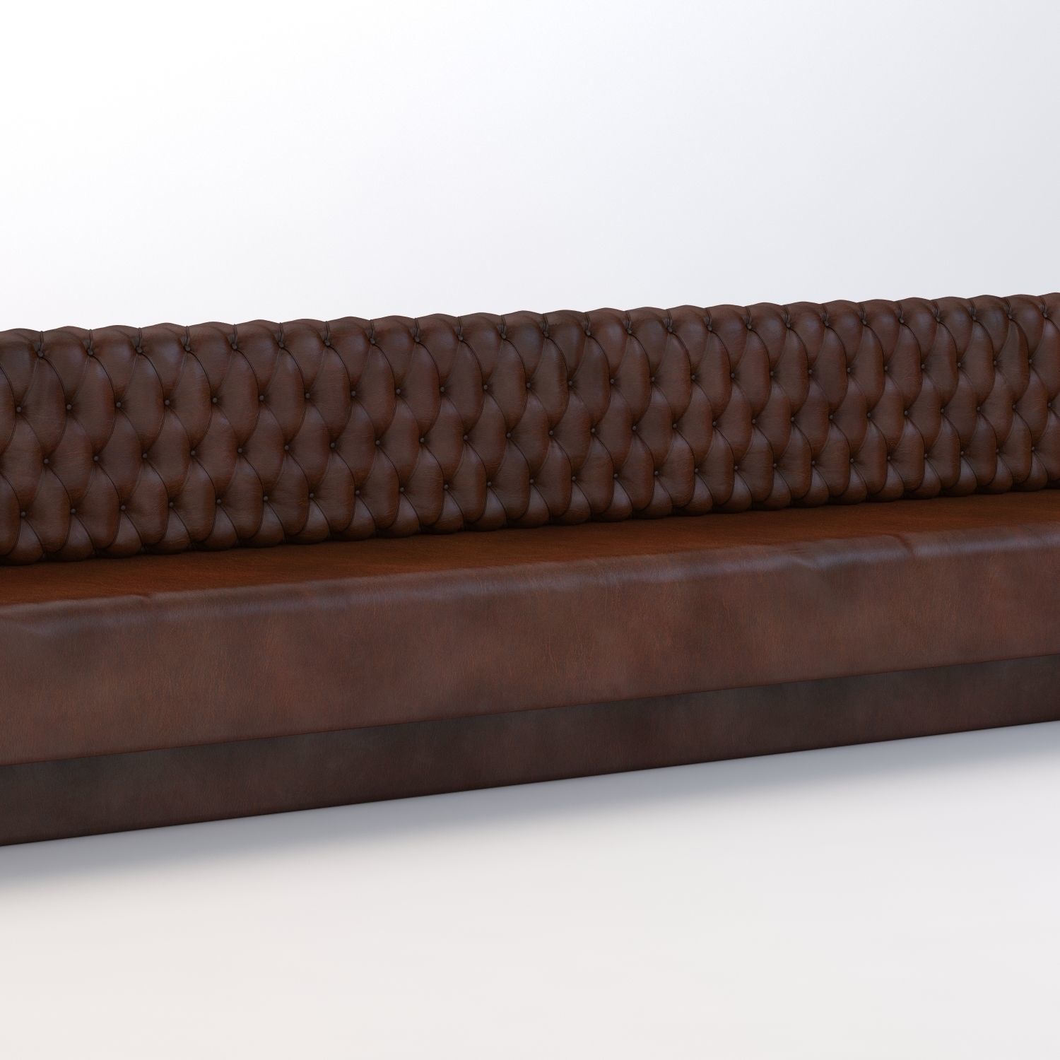 27 Feet Long Tufted Banquette 3D model | CGTrader