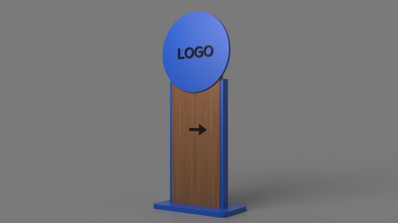 Standee 3D model | CGTrader