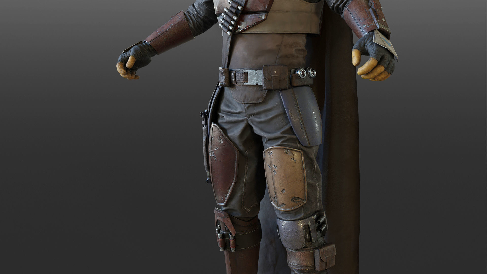 3D model Mandalorian Armor - 3D AssetKit VR / AR / low-poly | CGTrader
