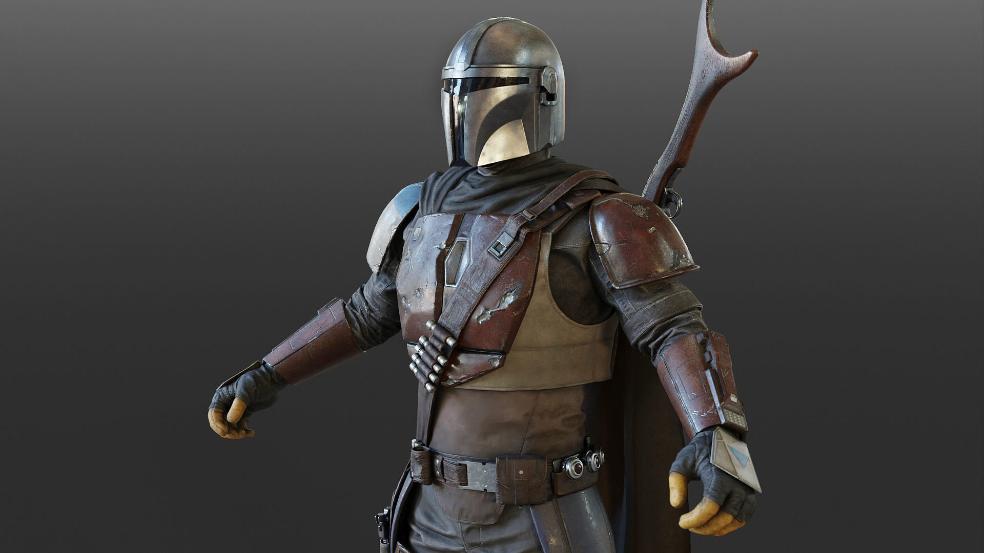 3D model Mandalorian Armor - 3D AssetKit VR / AR / low-poly | CGTrader